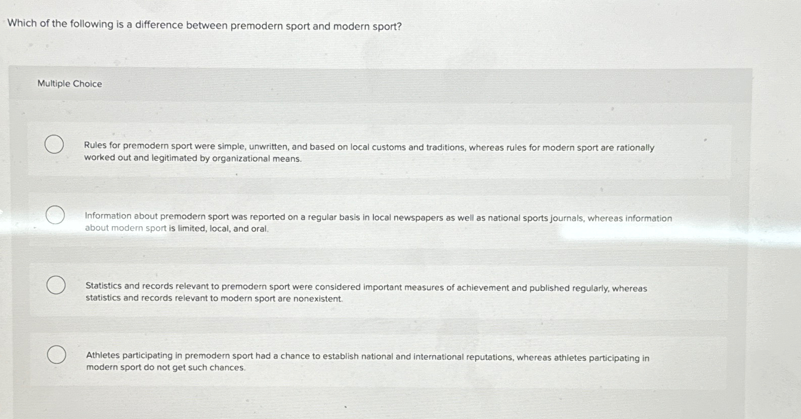 Solved Which of the following is a difference between | Chegg.com