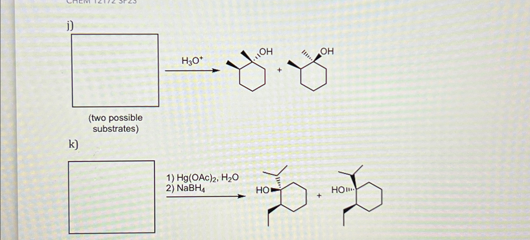 Solved provide the missing reactants, reagents, or all | Chegg.com