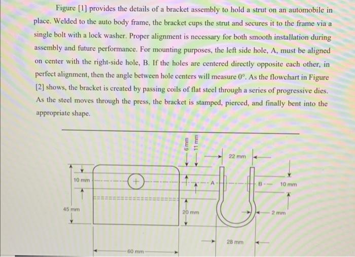 Solved Figure [1] provides the details of a bracket assembly | Chegg.com