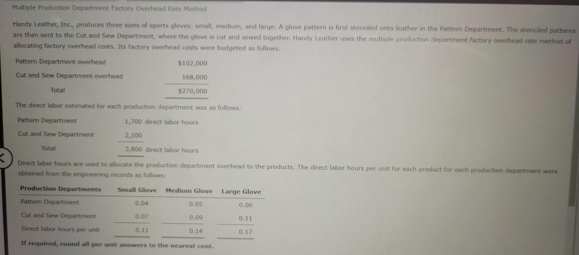 Solved Multiple Production Department Factory Overhead Rate | Chegg.com