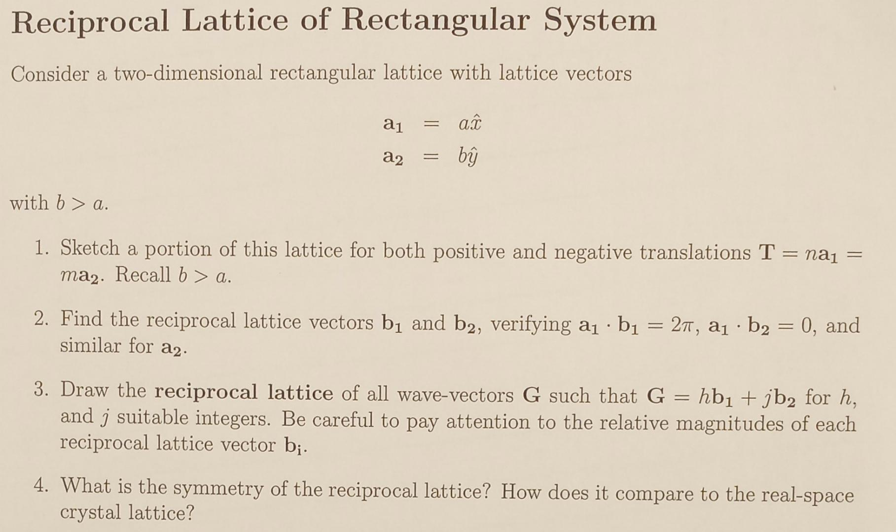 Solved This is a condensed matter physics problem set? | Chegg.com