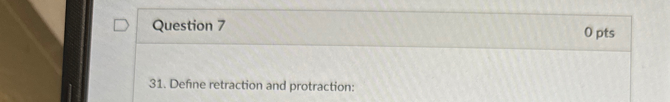 Solved Question 70 ﻿pts31. ﻿Define retraction and | Chegg.com