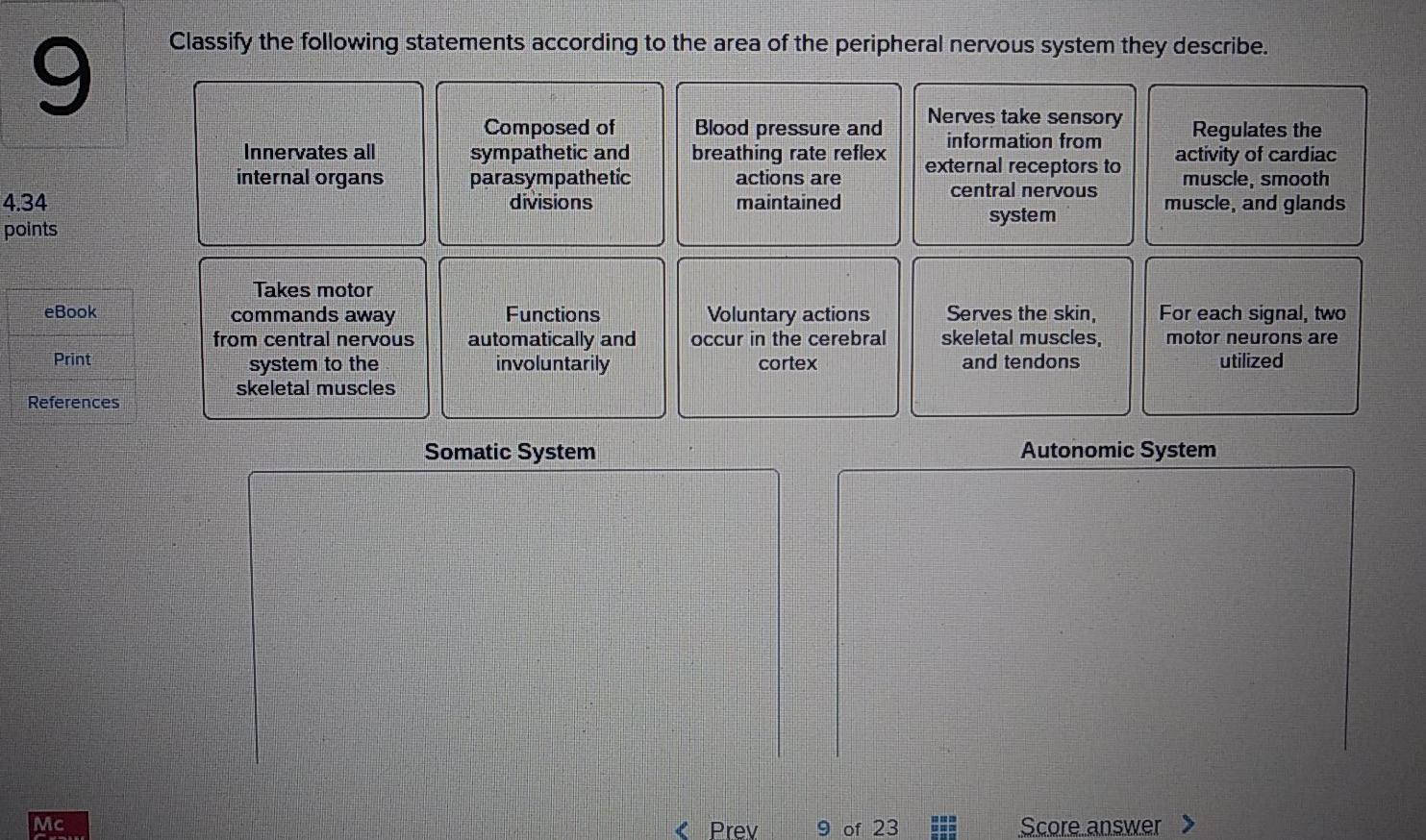 Solved Classify the following statements according to the | Chegg.com