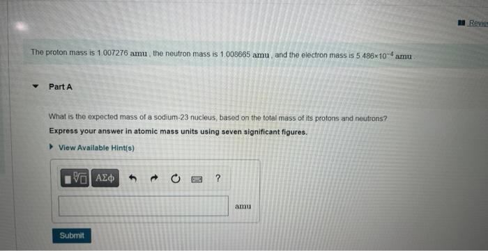 Solved ± Calculating Mass Defect and Nuclear Binding Einergy | Chegg.com