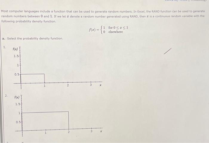 Solved Most computer languages include a function that can | Chegg.com
