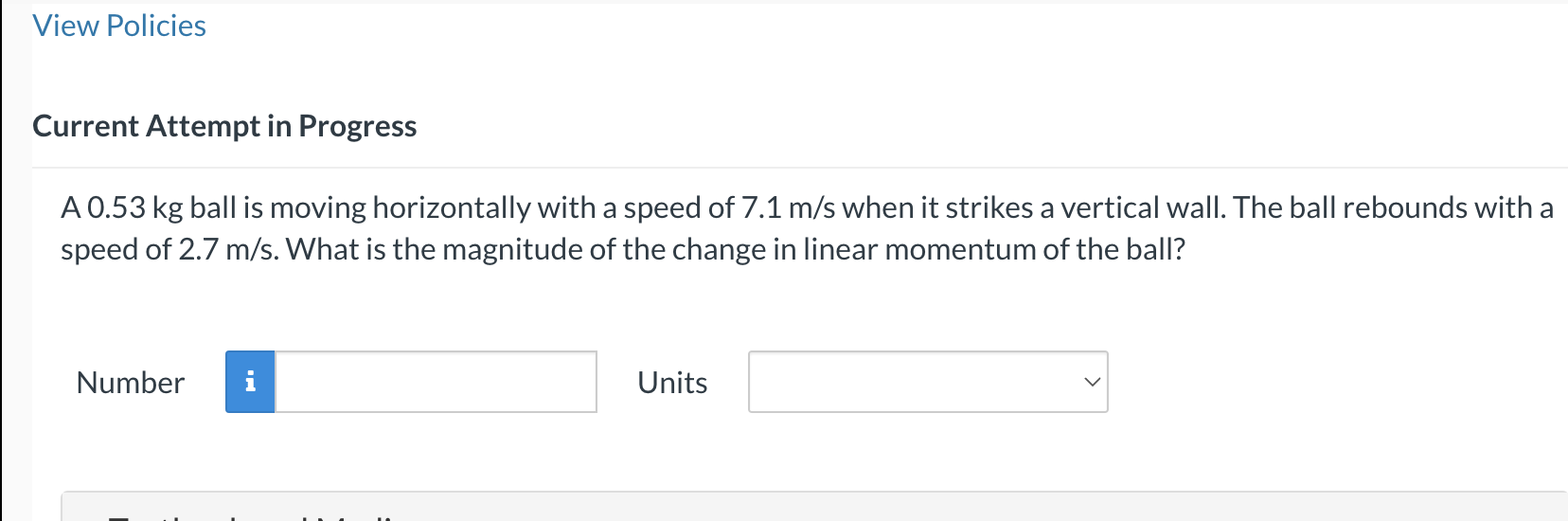 Solved View PoliciesCurrent Attempt in ProgressA 0.53kg | Chegg.com