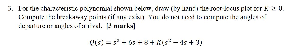 Solved For the characteristic polynomial shown below, draw | Chegg.com