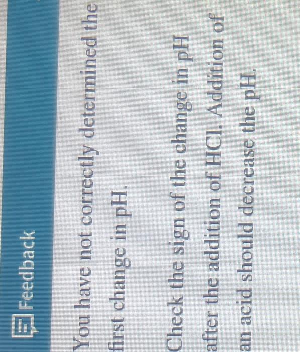 Solved Calculate the change in pH when 3.00 mL of | Chegg.com