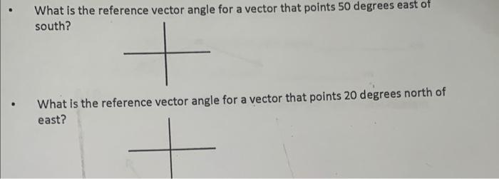 Solved What is the reference vector angle for a vector that | Chegg.com