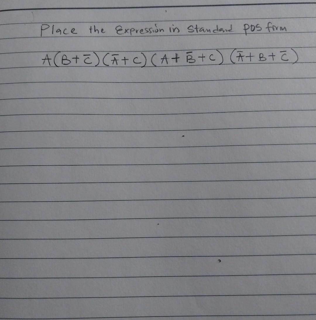 Solved Place the Expression in Standand pos firm | Chegg.com