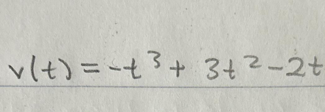 Solved ∫﻿﻿-t3+3t2-2t | Chegg.com