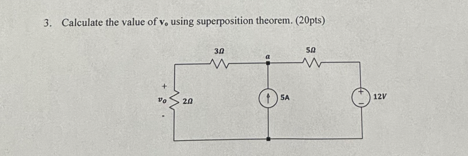 Solved Calcular el valor devo ﻿Utilizando el teorema de | Chegg.com