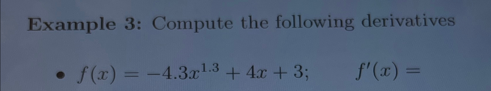 Solved Example 3: Compute the following | Chegg.com