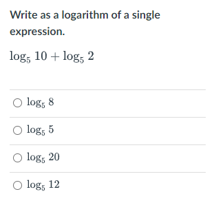 Solved Write as a logarithm of a | Chegg.com