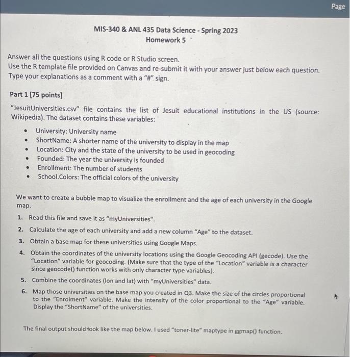Answer all the questions using R code or R Studio | Chegg.com