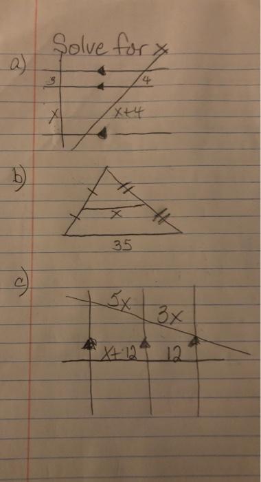 Solved Solve for x | Chegg.com