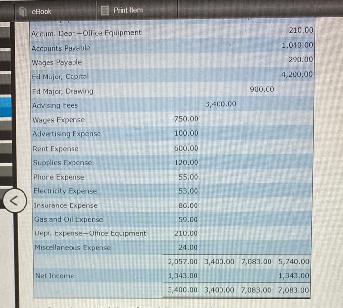 1. Enter the existing balance for each T account. | Chegg.com