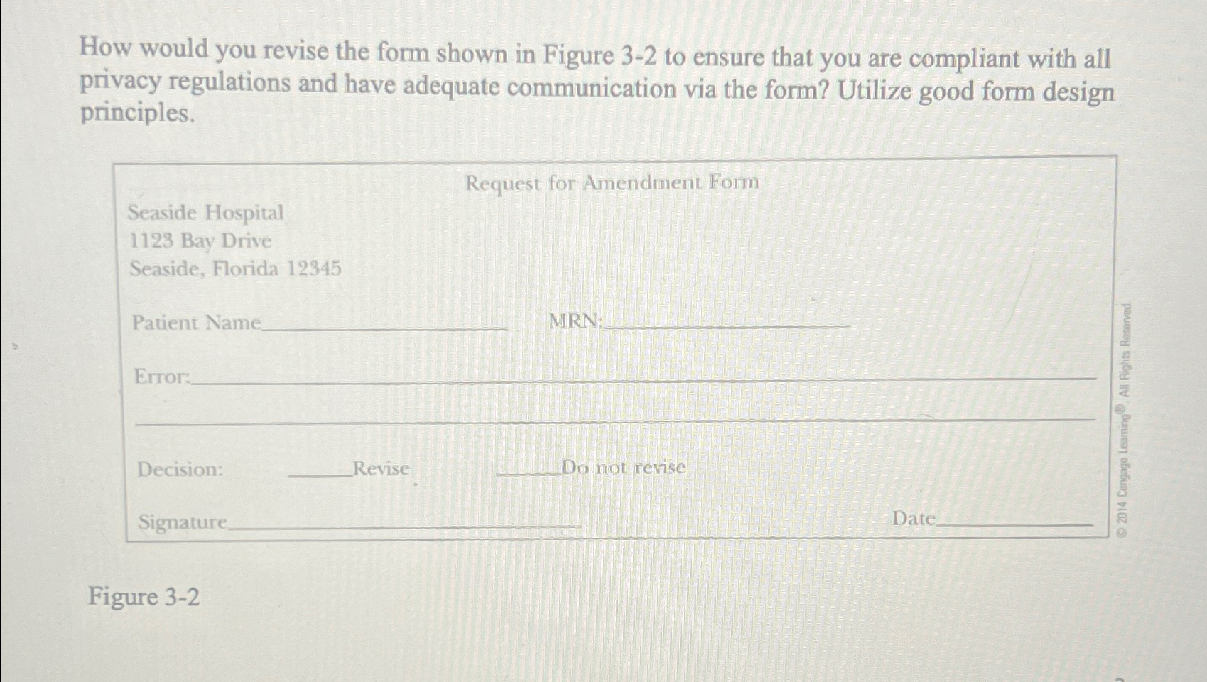 Solved How would you revise the form shown in Figure 3-2 ﻿to | Chegg.com