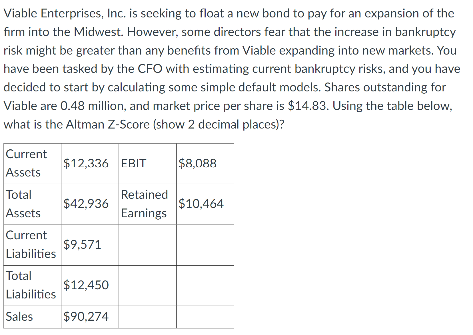 Solved Viable Enterprises, Inc. is seeking to float a new | Chegg.com