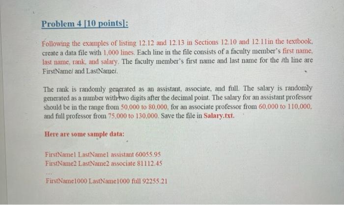 Solved Problem 4 [10 points: Following the examples of | Chegg.com