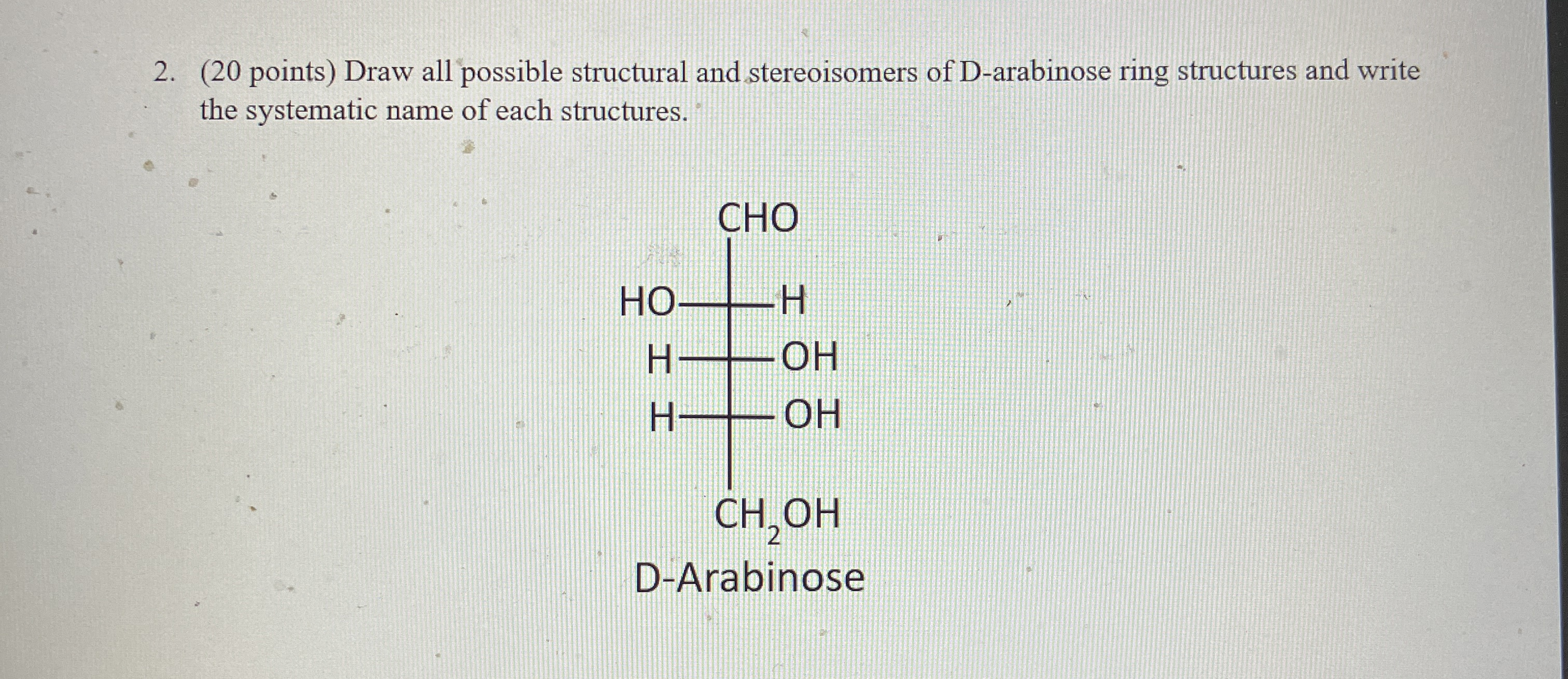Solved (20 ﻿points) ﻿Draw all possible structural and | Chegg.com