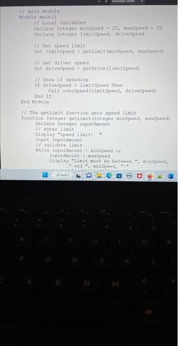 Solved If maln module Nodule main() If Local variables | Chegg.com