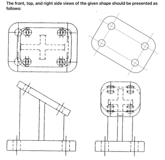 Solved I need help with the Section Views and Isometric | Chegg.com