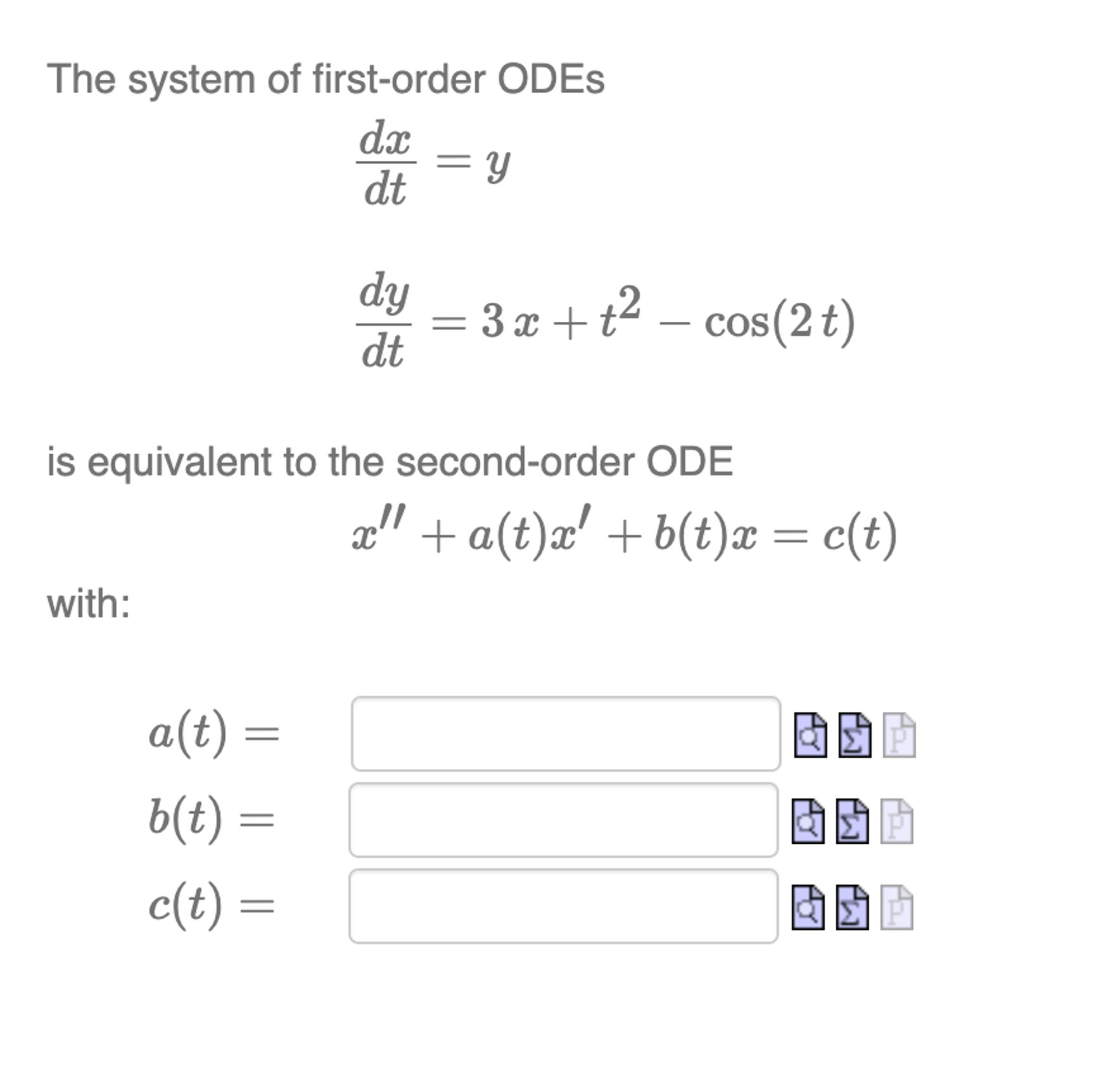 Solved The system of first-order | Chegg.com
