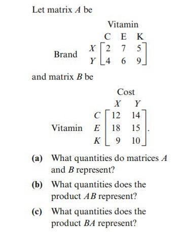 Solved Let matrix A be Brand X 2 Y L4 and matrix B be | Chegg.com