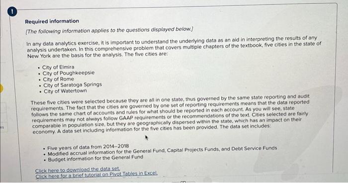 Solved Required information [The following information | Chegg.com