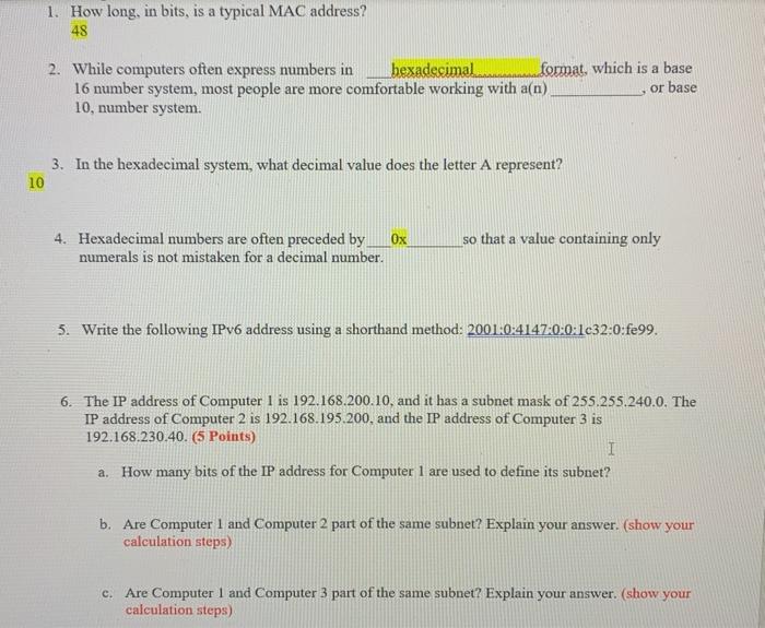 Solved 2. TCP/IP is a suite of protocols that follow the | Chegg.com