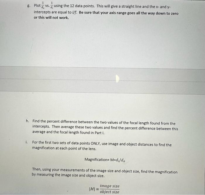 Solved Purpose: To determine the focal length of a thin | Chegg.com