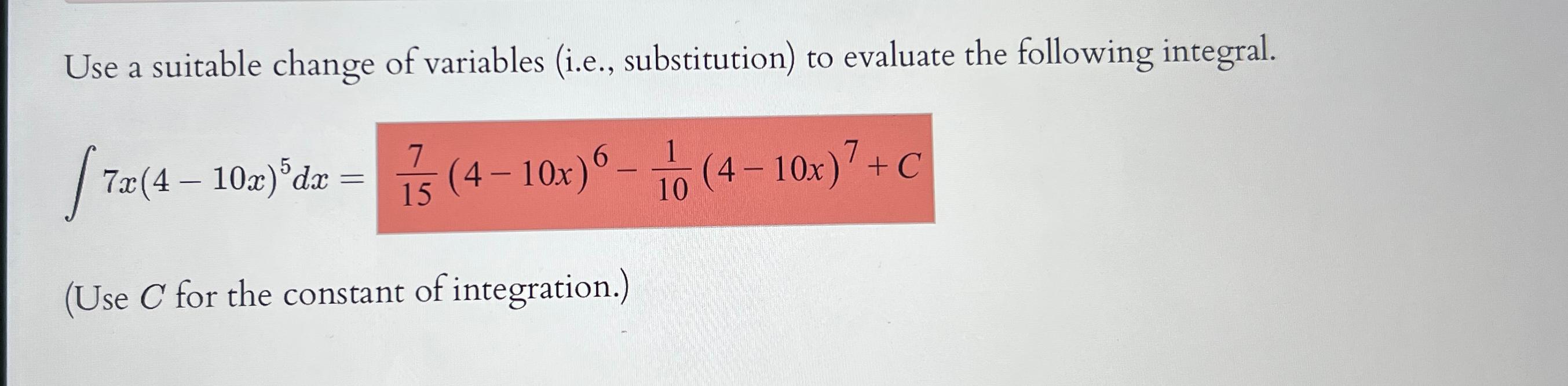 Solved Use a suitable change of variables (i.e., | Chegg.com