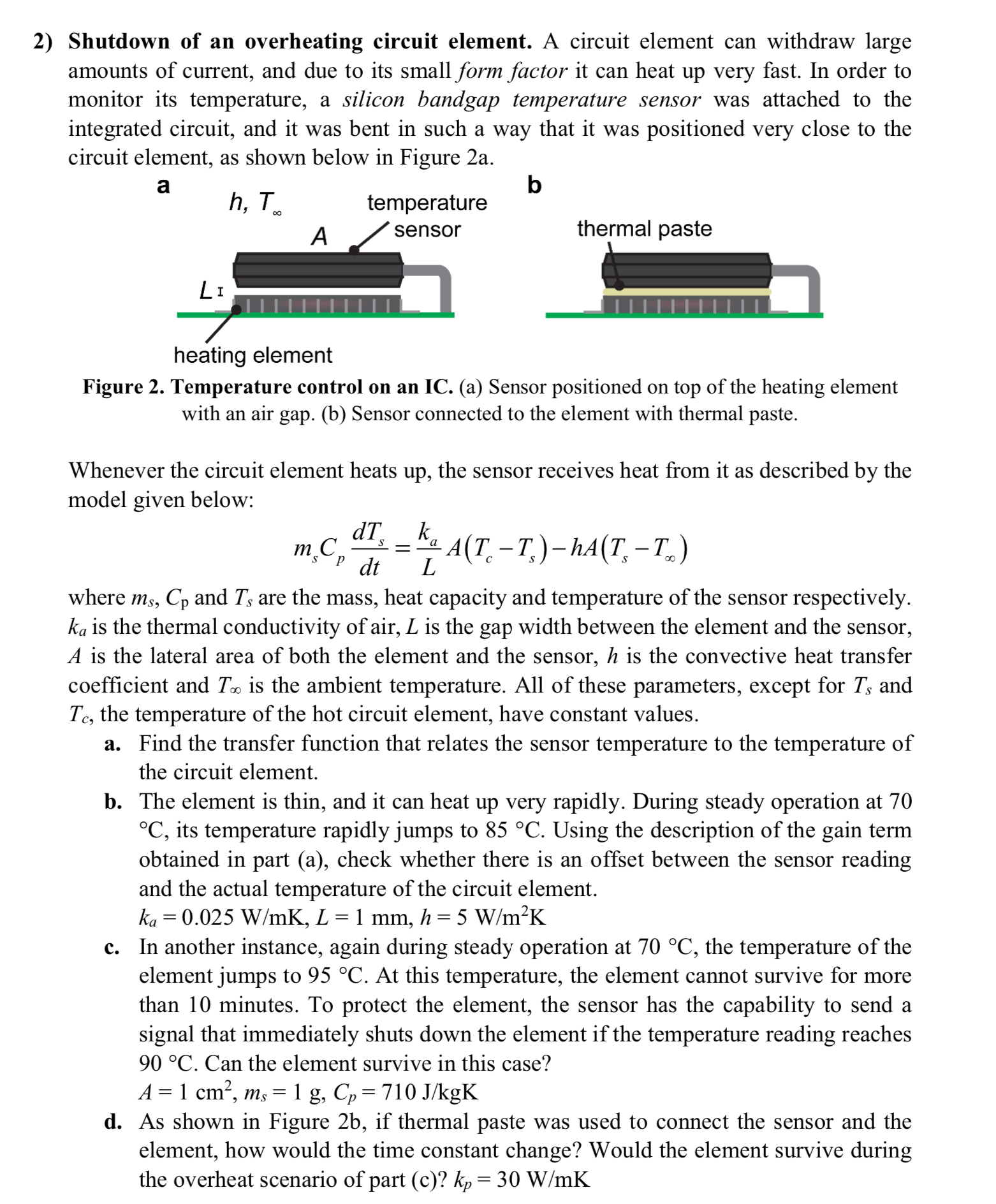 Solved Shutdown of an overheating circuit element. A circuit | Chegg.com