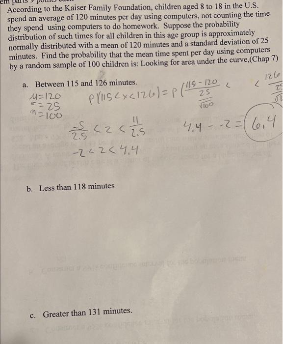 Solved According to the Kaiser Family Foundation, children | Chegg.com