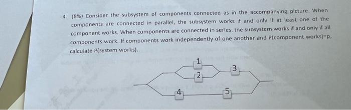 Solved 4. (8\%) Consider the subsystem of components | Chegg.com
