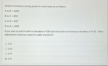Solved Distances between turning points in a level loop are | Chegg.com