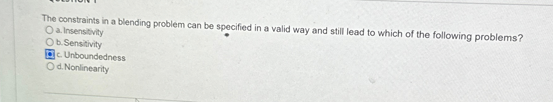 Solved The constraints in a blending problem can be | Chegg.com