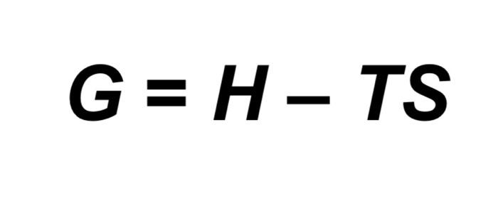 Solved G = H – TS Н | Chegg.com