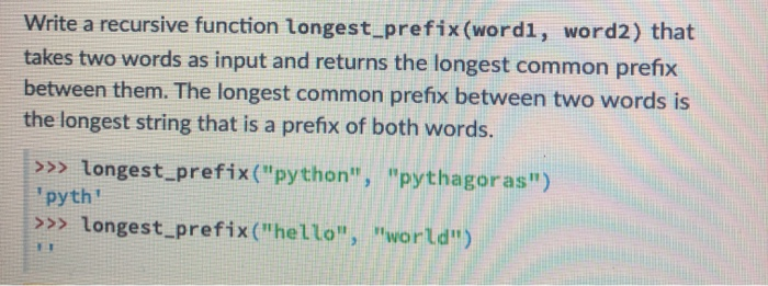 Solved Write a recursive function contains_element(my_list, | Chegg.com