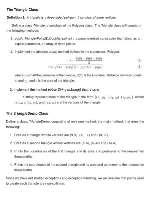 Solved Implementing a Subclass and Abstract Methods | Chegg.com