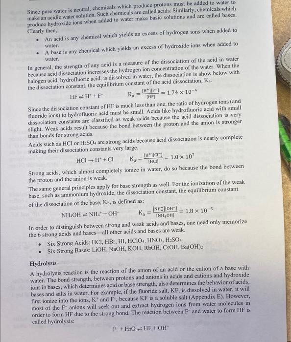 Solved Experiment 20: pH and Its ApplicationsPART A: | Chegg.com