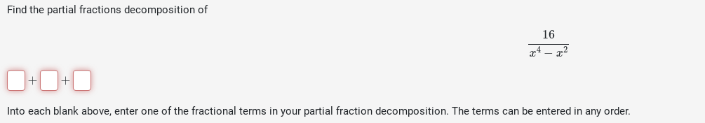 Solved Find the partial fractions decomposition | Chegg.com