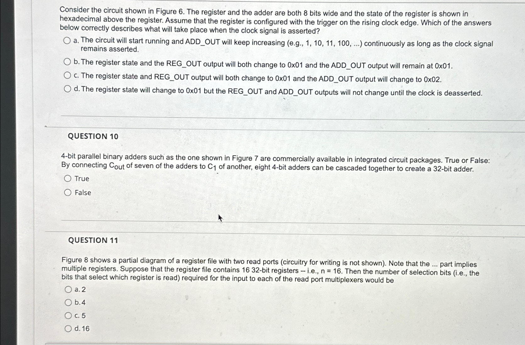 Solved Consider the circuit shown in Figure 6. ﻿The register | Chegg.com