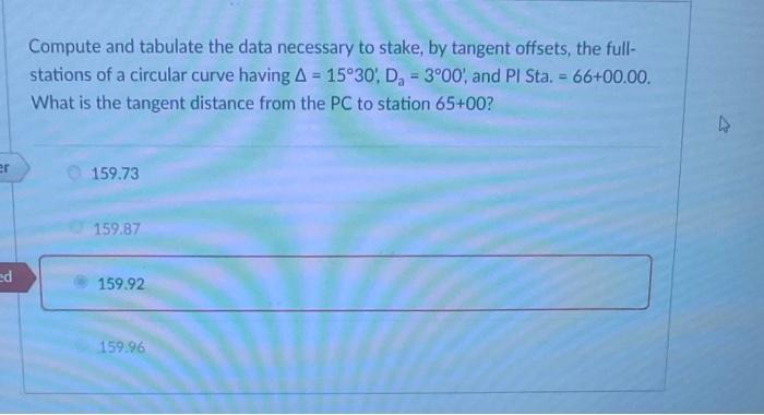Solved Compute and tabulate the data necessary to stake, by | Chegg.com