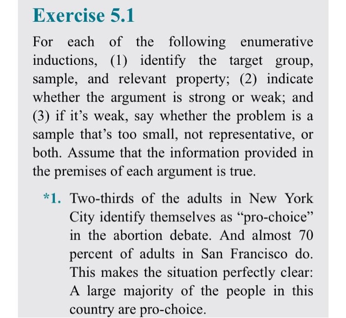 Exercise 5.1 For each of the following enumerative | Chegg.com