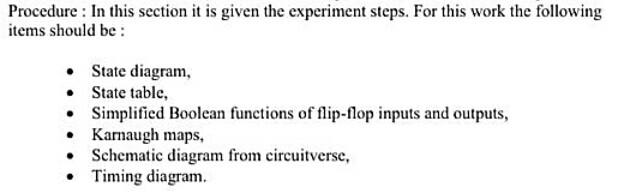 Solved Experiment Topic: Design the synchronous sequential | Chegg.com