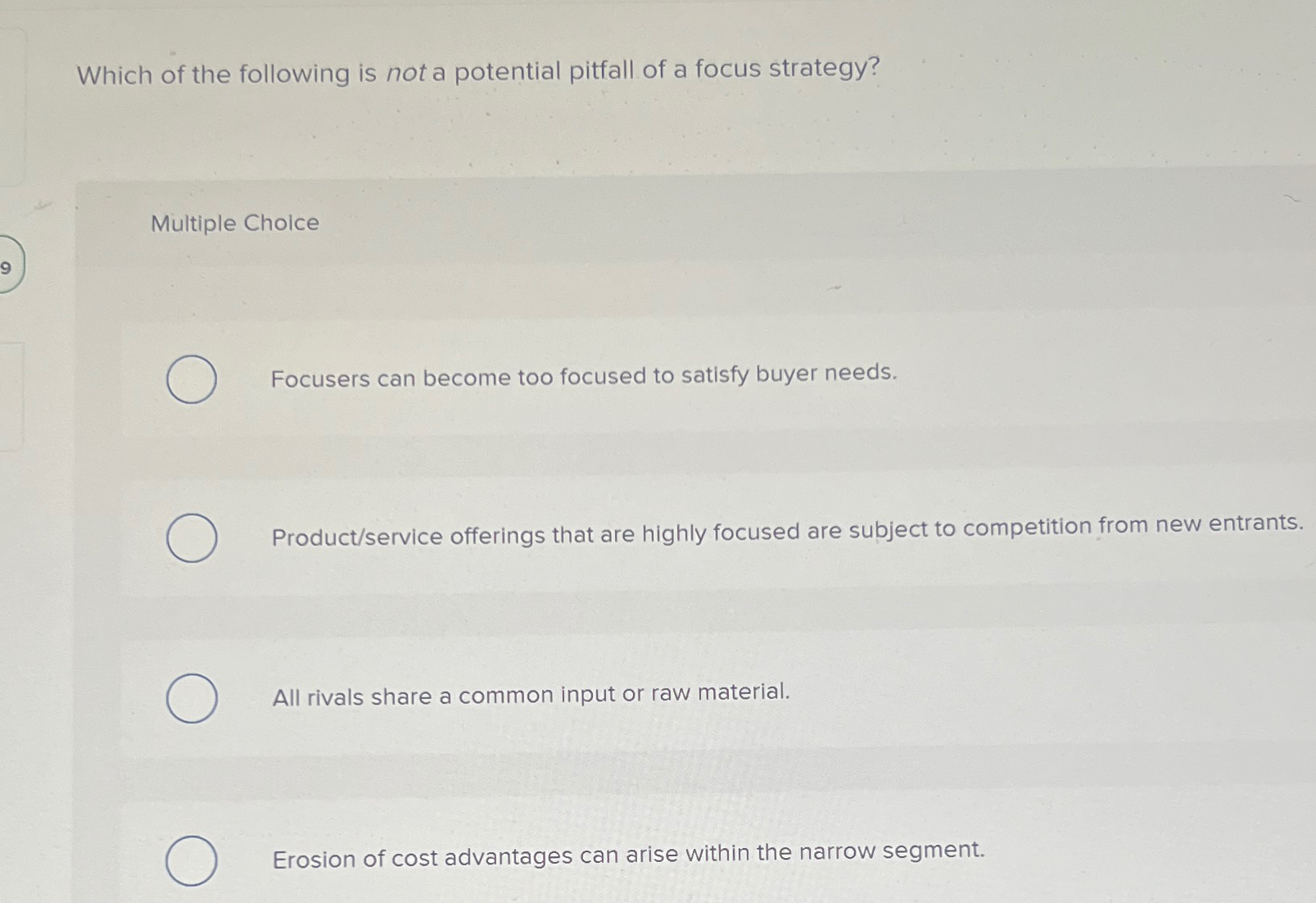 Solved Which of the following is not a potential pitfall of | Chegg.com