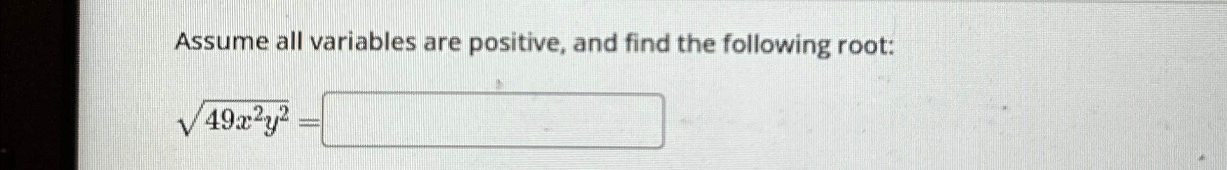 Solved Assume all variables are positive, and find the | Chegg.com