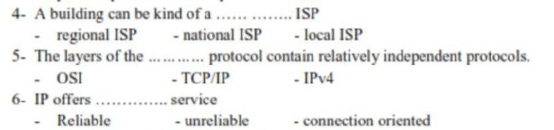Solved 4. A building can be kind of a ISP regional ISP - | Chegg.com